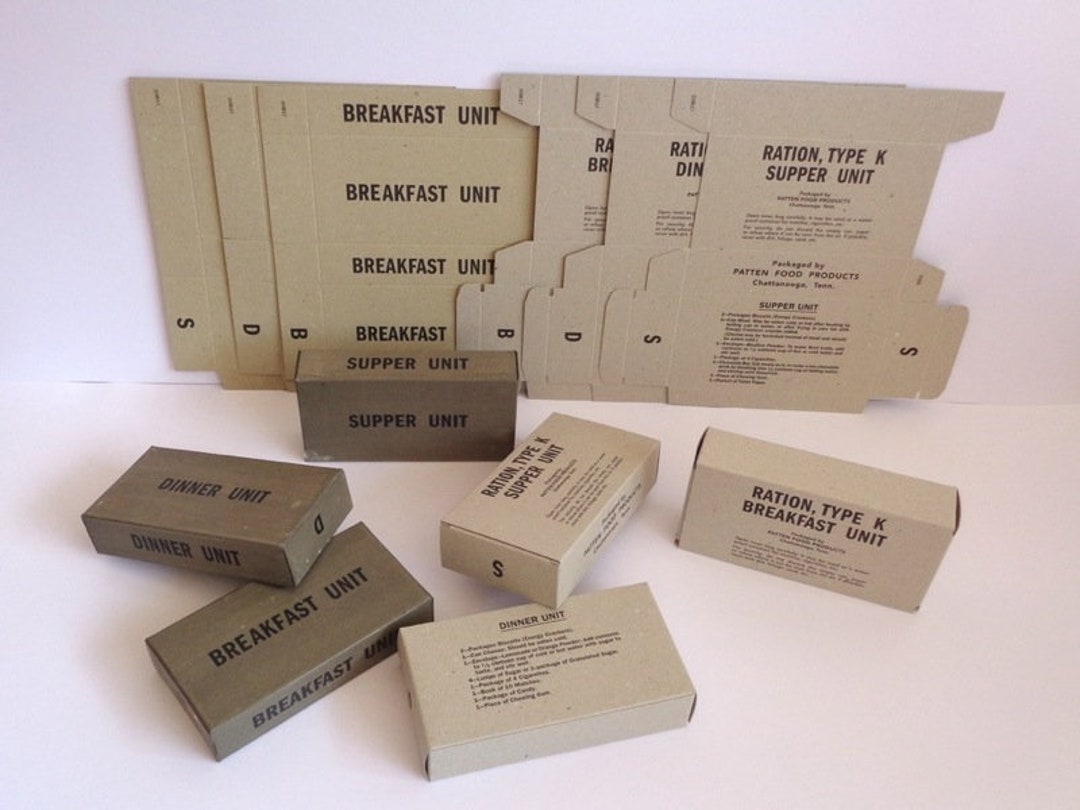 WW2 Patton Morale K Ration Boxes - Etsy