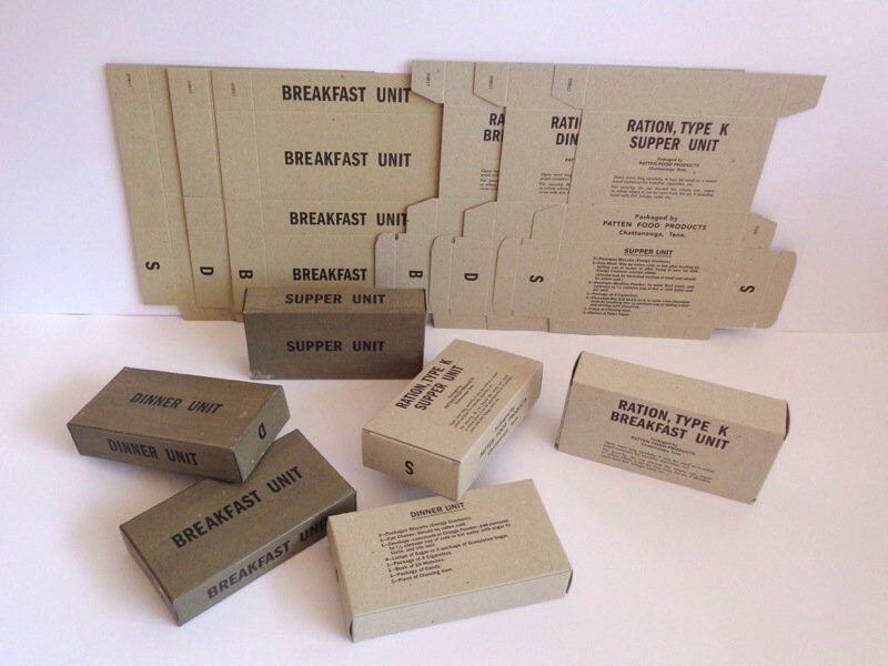 WW2 Patton Morale K Ration Boxes - Etsy
