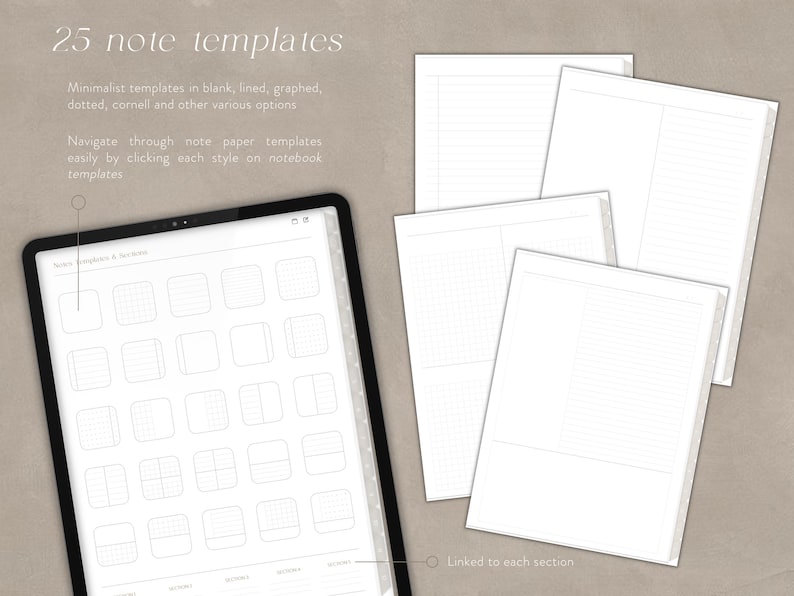 Minimalist Digital 12 Week Year iPad Planner | Goodnotes & Notability ...