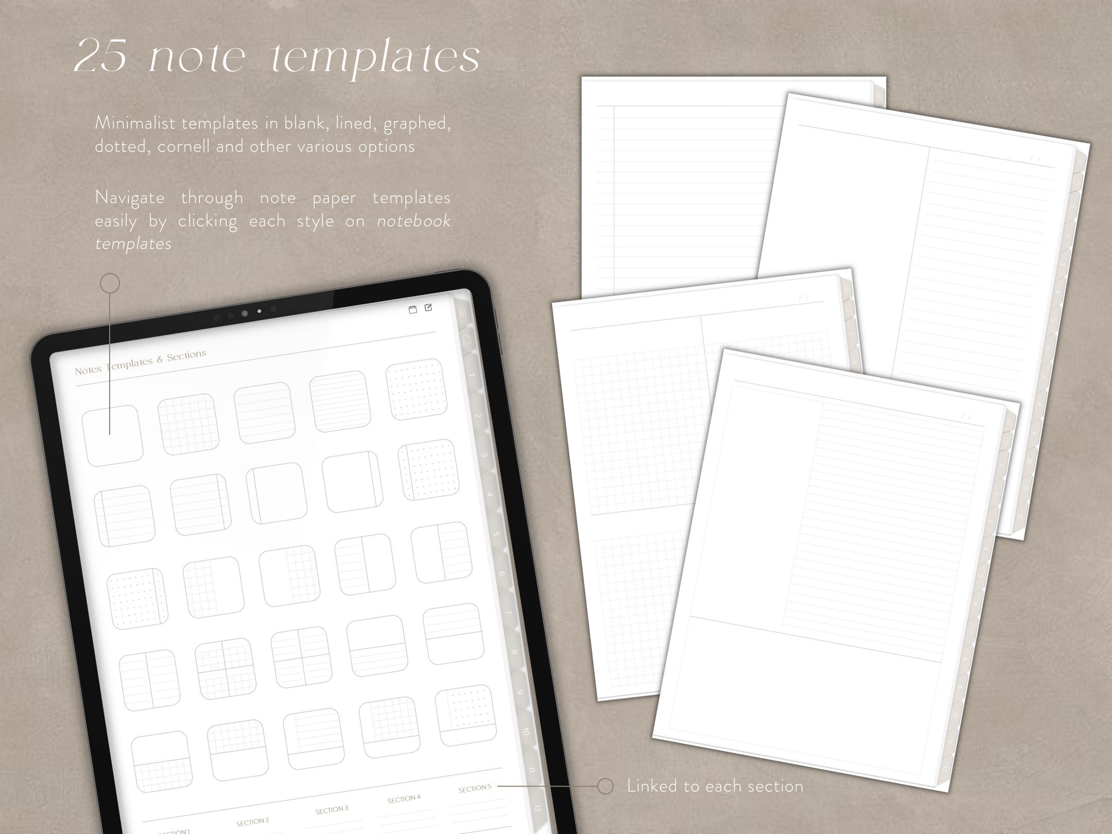 Minimalist Digital 12 Week Year iPad Planner | Goodnotes & Notability ...