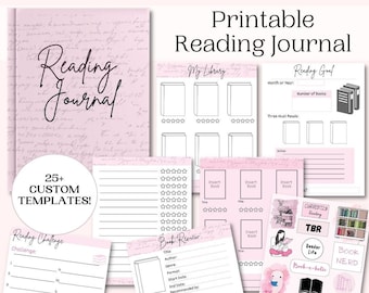 Cute Panda Reading Journal Printable - Etsy