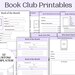 Book Club Sheets Printable | Reading Tracker Sheets | Easy Printable ...