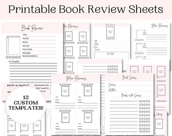 Book Club Sheets Printable Reading Tracker Sheets Easy Printable Book ...