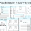 Book Review Sheets Printable Reading Tracker Sheets Easy Printable Book ...