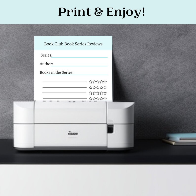 Book Club Sheets Printable Reading Tracker Sheets Easy - Etsy