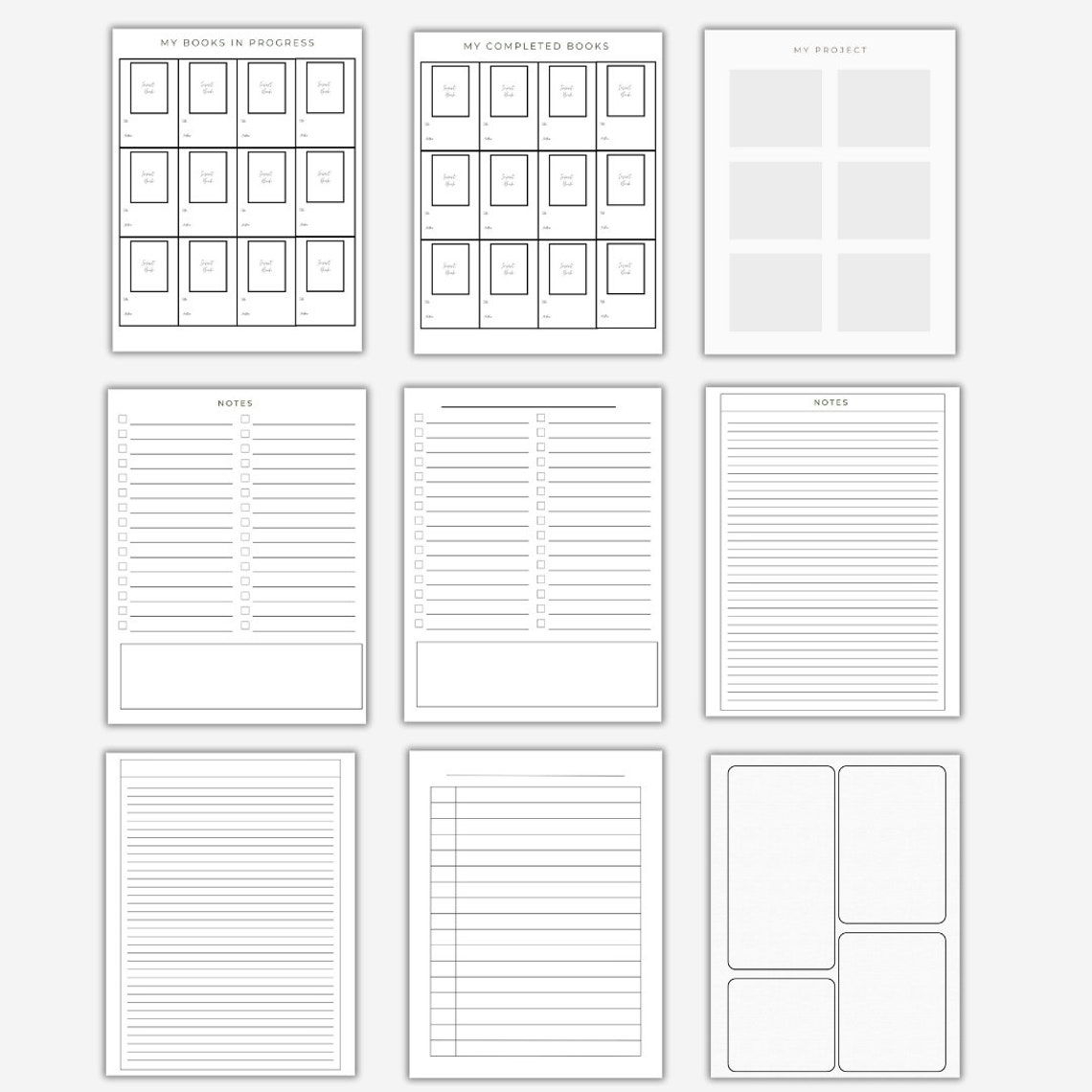 Simple Writer Planner Printable | Writing Planner | Digital Planner for ...