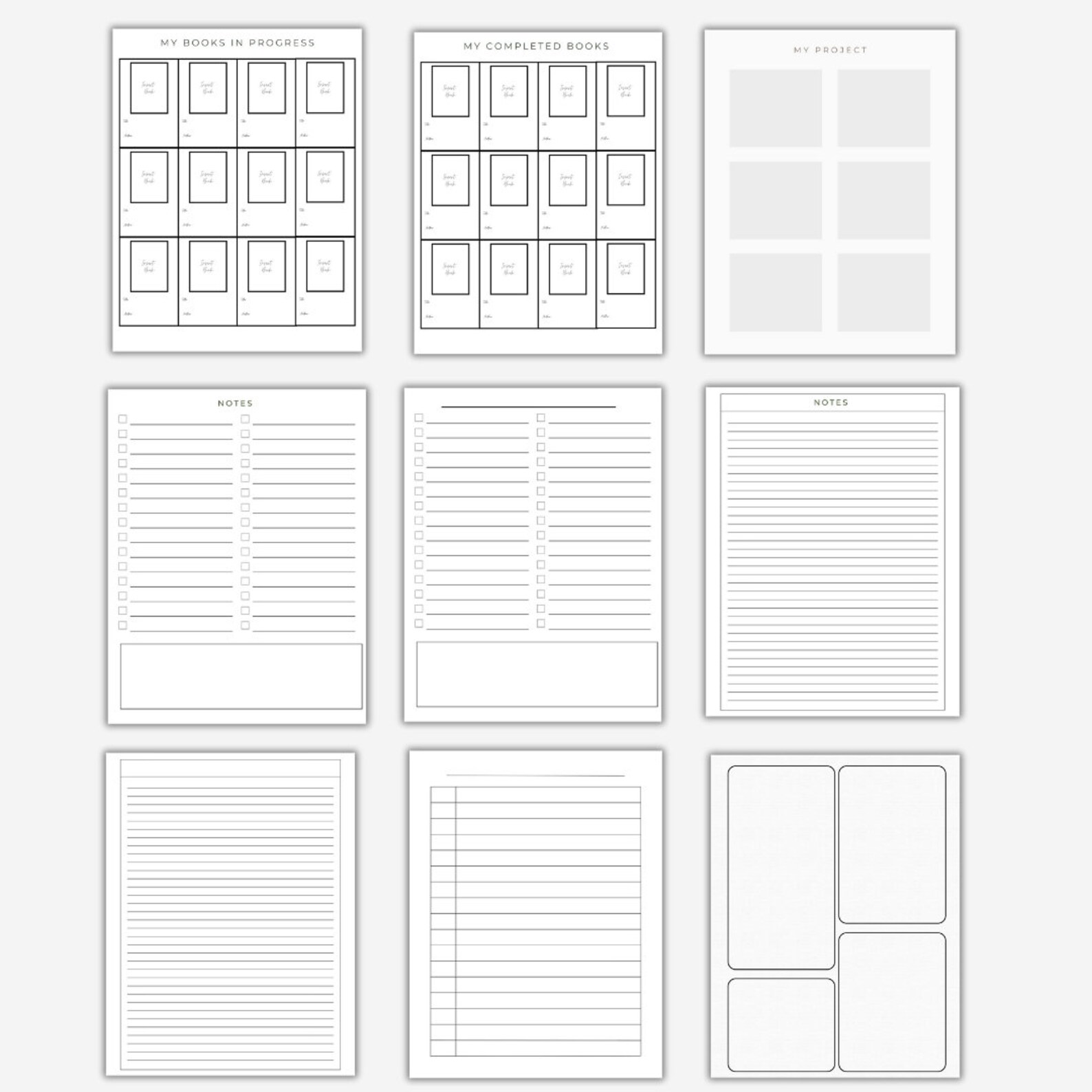Simple Writer Planner Printable | Writing Planner | Digital Planner for ...