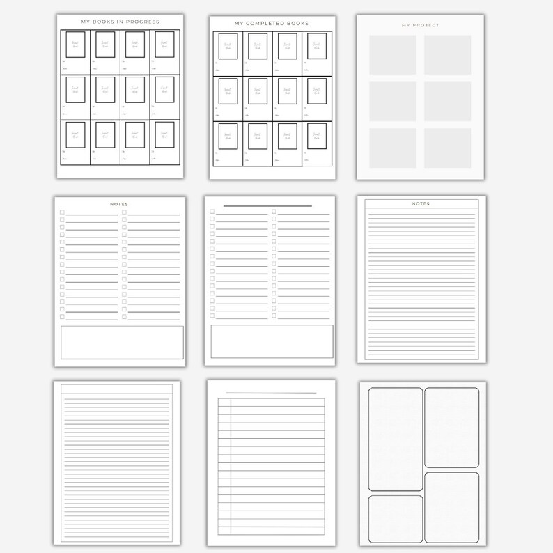 Simple Writer Planner Printable Writing Planner Digital Planner for ...