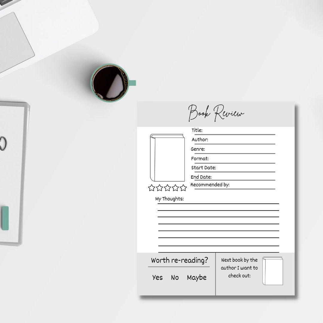 Book Review Sheets Printable | Reading Tracker Sheets | Easy Printable ...