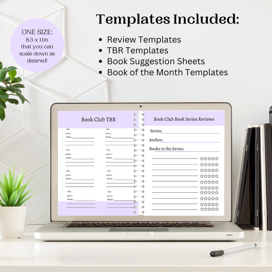 Book Club Sheets Printable | Reading Tracker Sheets | Easy Printable ...