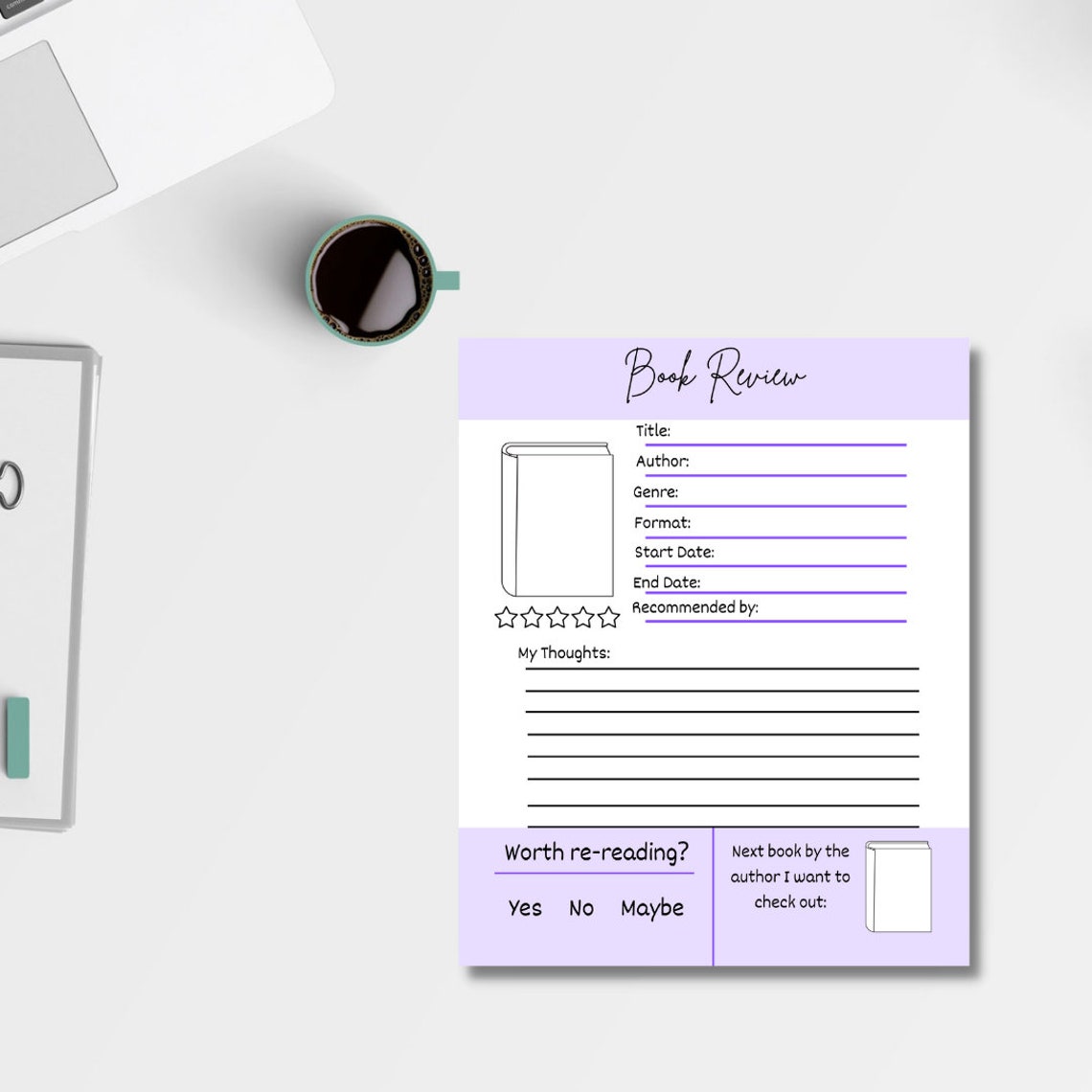 Book Review Sheets Printable | Reading Tracker Sheets | Easy Printable ...