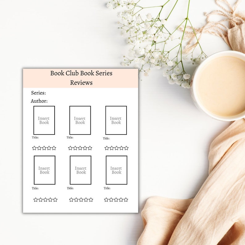 Book Club Sheets Printable | Reading Tracker Sheets | Easy Printable ...