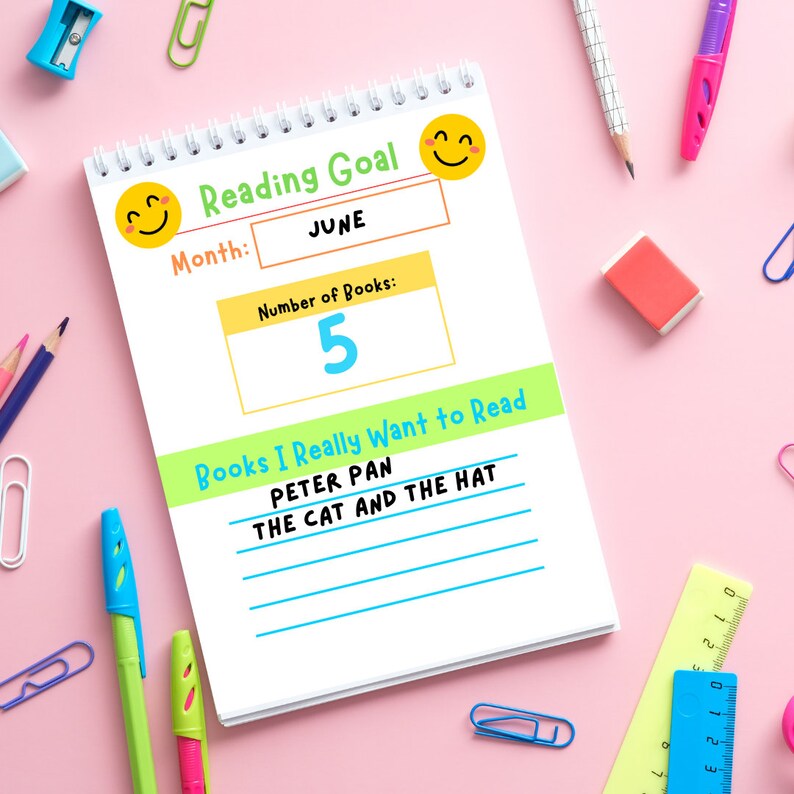 Kids Reading Printables Colorful Reading Tracker Sheets Easy Printable ...