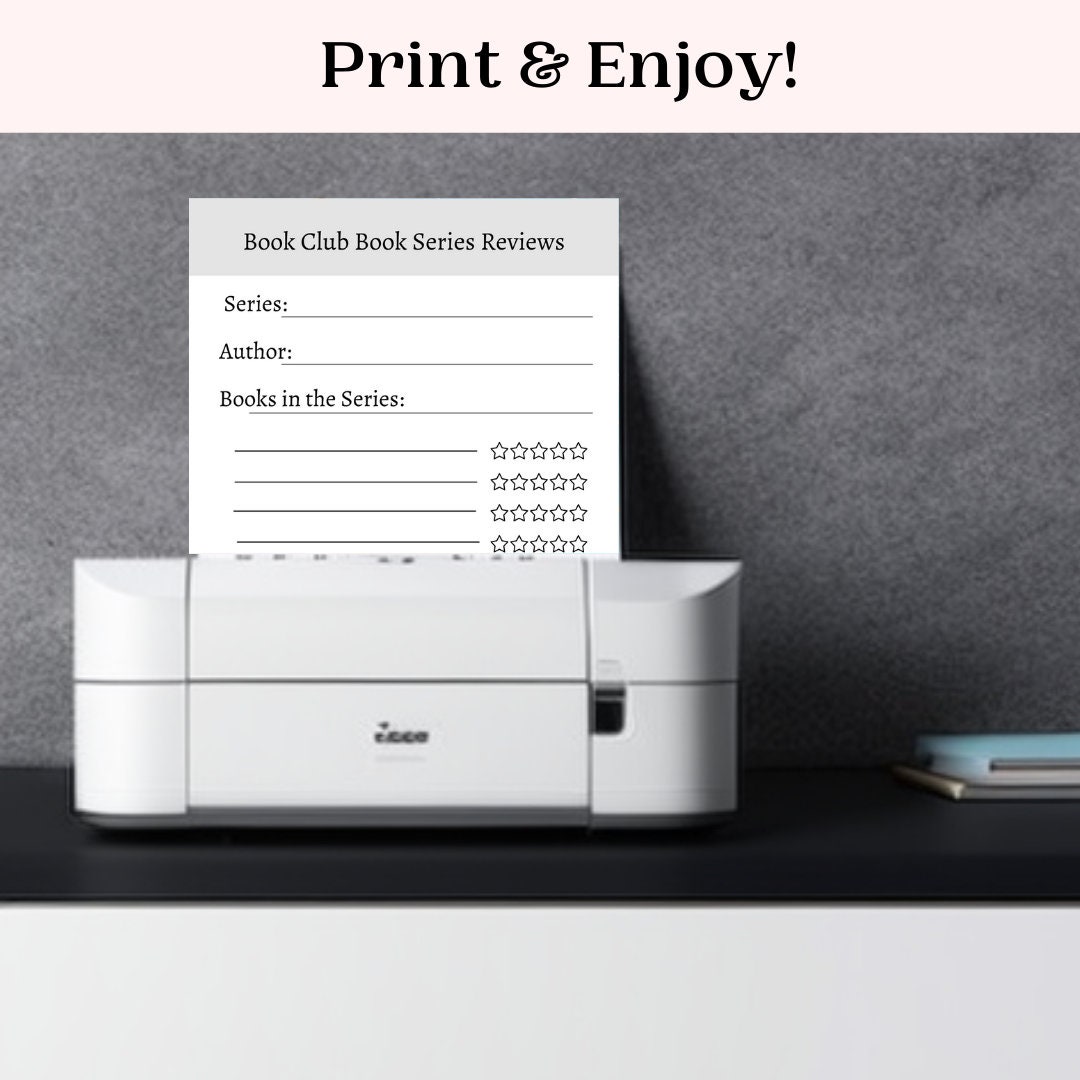 Book Club Sheets Printable | Reading Tracker Sheets | Easy Printable ...