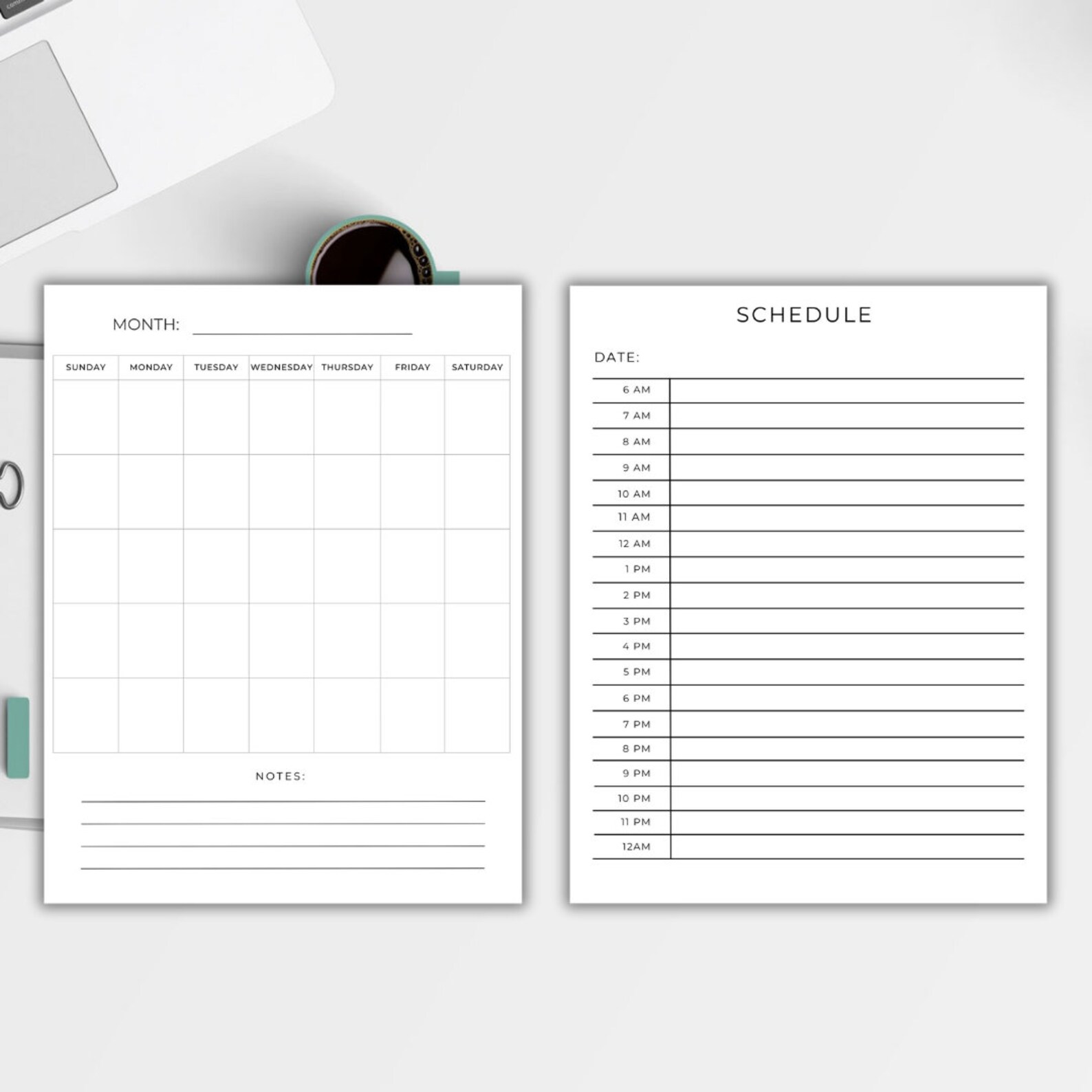 Simple Writer Planner Printable Writing Planner Digital Planner for ...