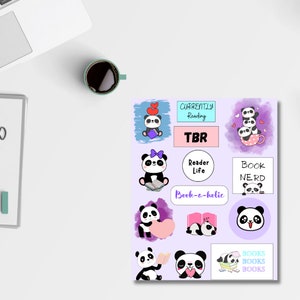 Cute Panda Reading Journal Printable Reading Tracker Easy Printable ...