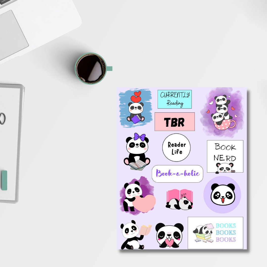 Cute Panda Reading Journal Printable Reading Tracker Easy Printable ...