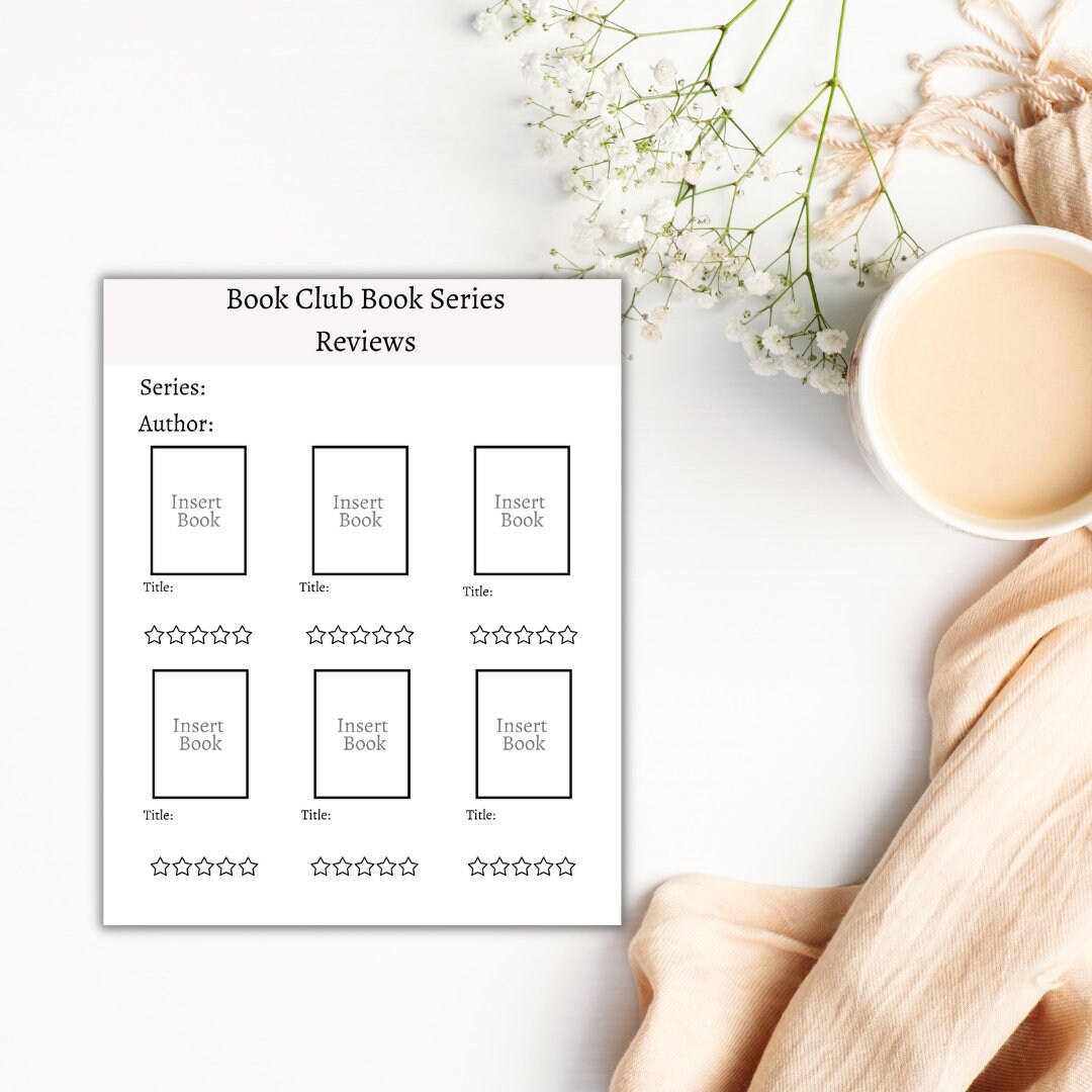 Book Club Sheets Printable Reading Tracker Sheets Easy Printable Book ...