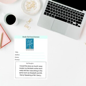 Book Club Sheets Printable | Reading Tracker Sheets | Easy Printable ...