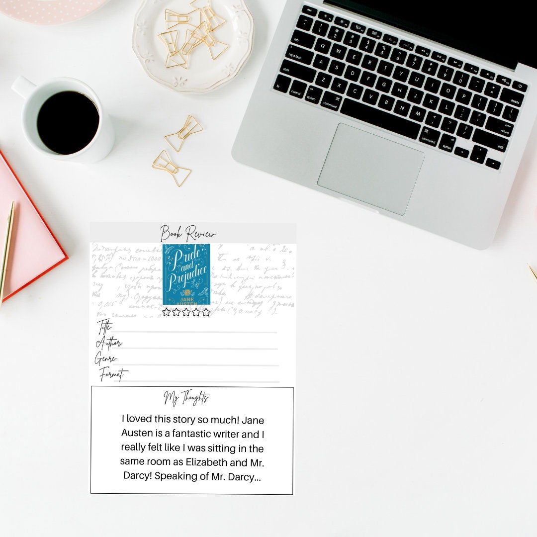Grey Reading Journal Printable | Reading Tracker | Easy Printable Book ...