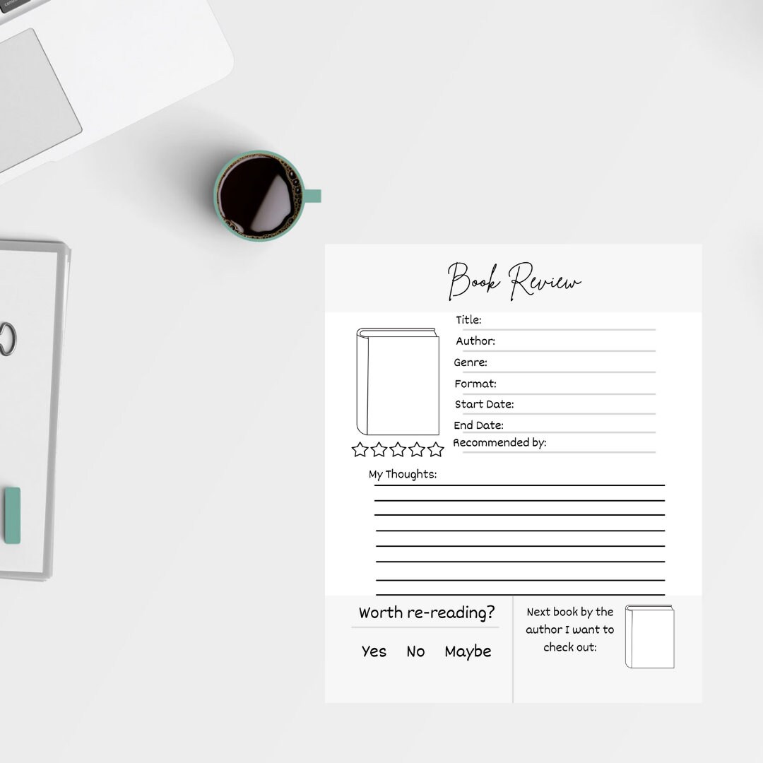 Book Review Sheets Printable | Reading Tracker Sheets | Easy Printable ...