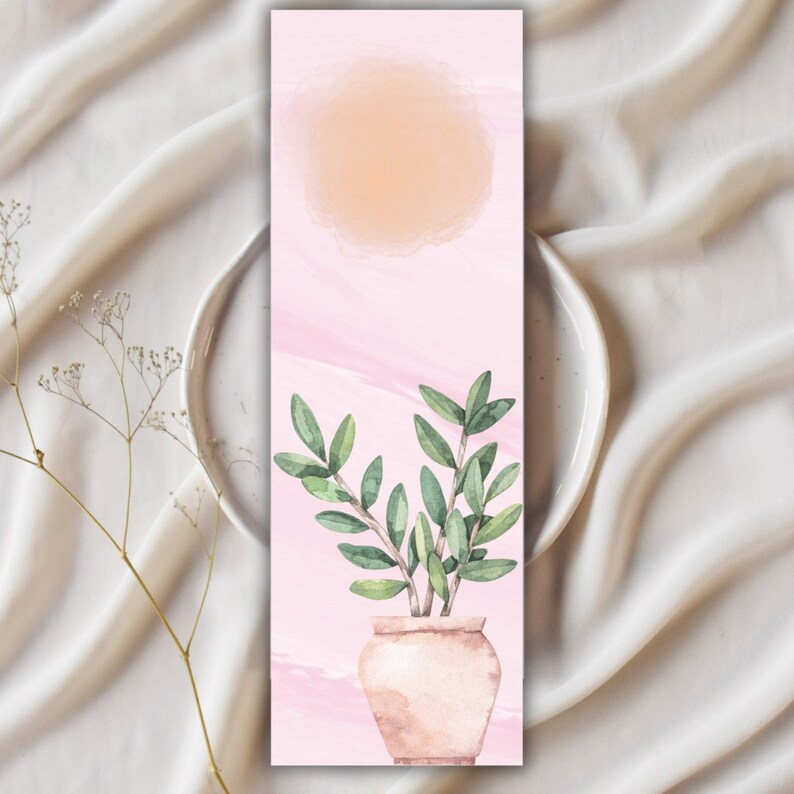 40 Greenery Bookmarks Printable | Bookmark PNG | Easy Printable ...