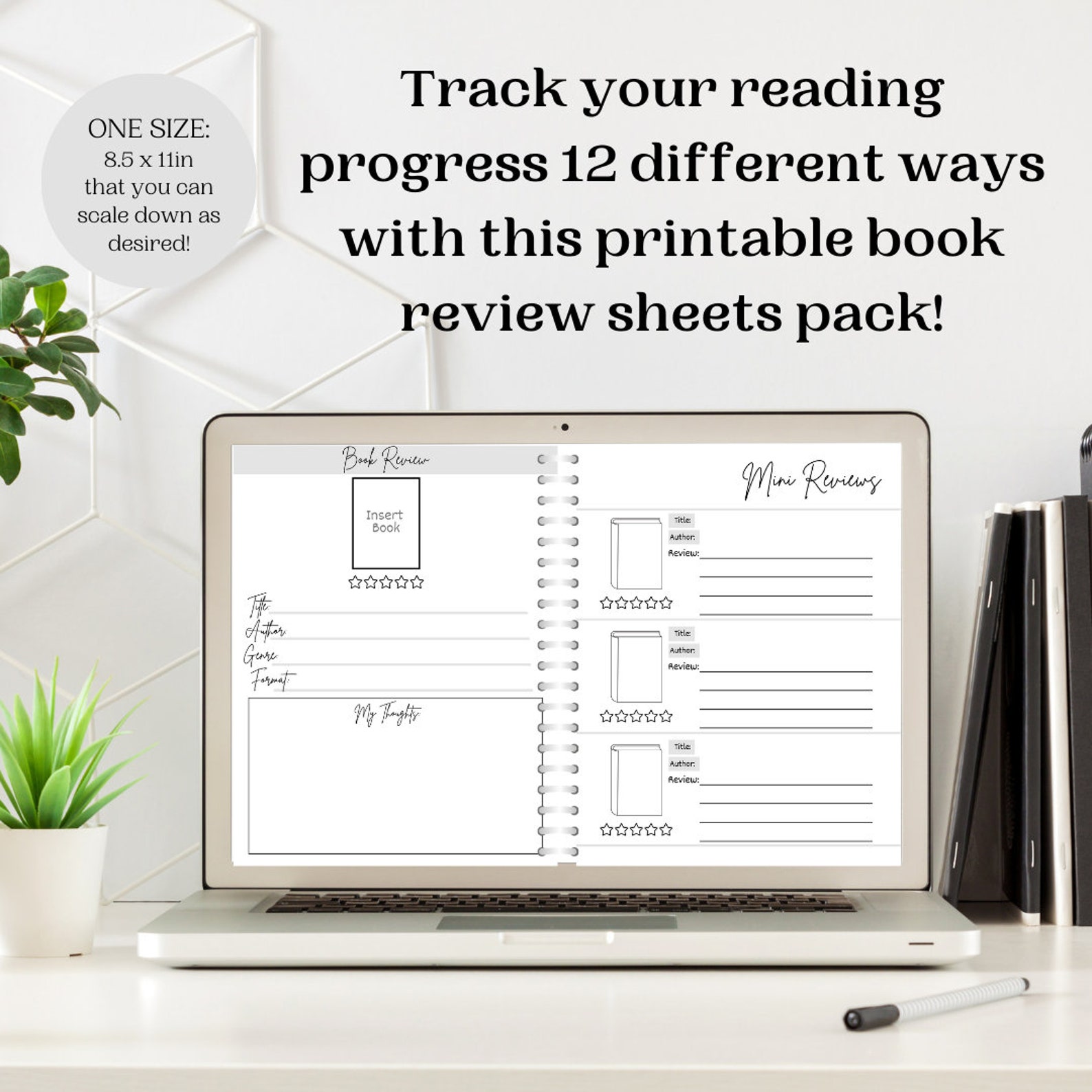 Book Review Sheets Printable | Reading Tracker Sheets | Easy Printable ...
