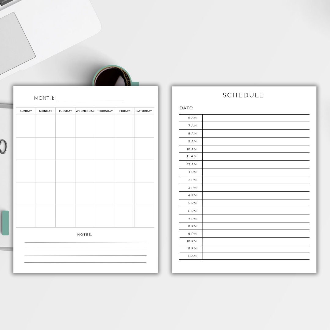 Simple Writer Planner Printable Writing Planner Digital Planner for ...