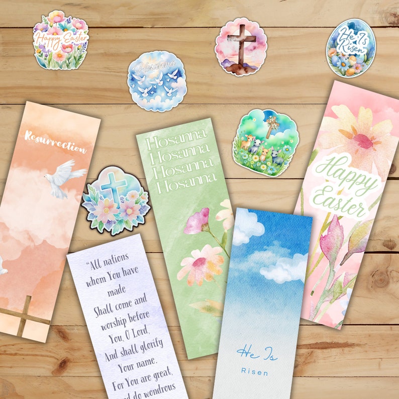 Printable Easter Bundle | He is Risen PNG | Christian Journal | Happy ...