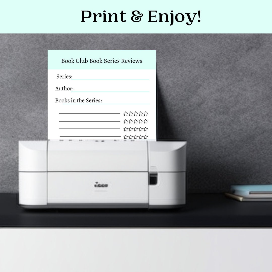 Book Club Sheets Printable | Reading Tracker Sheets | Easy Printable ...