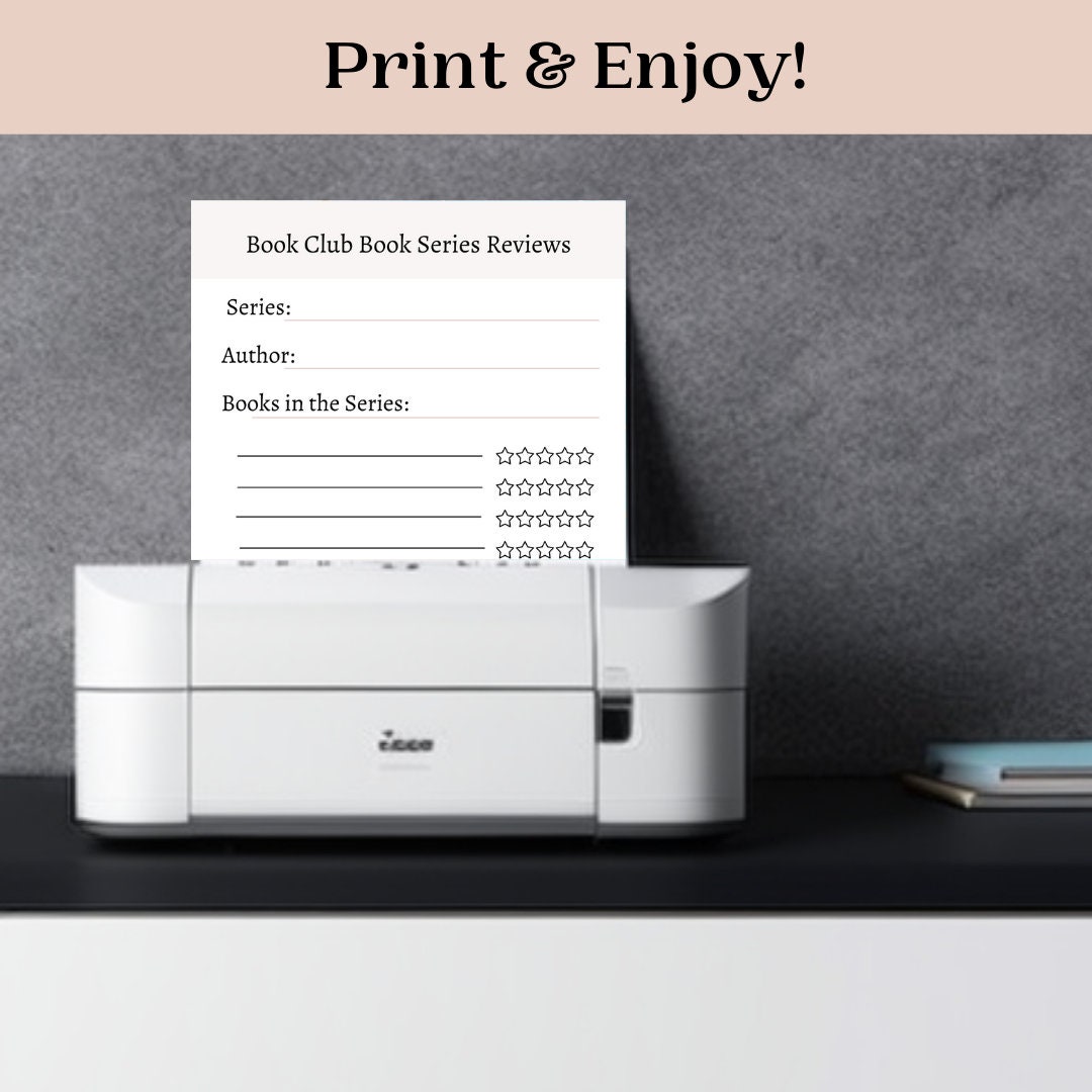 Book Club Sheets Printable Reading Tracker Sheets Easy Printable Book ...