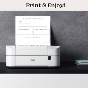 Simple Writer Planner Printable | Project & Word Count Trackers (PDF ...