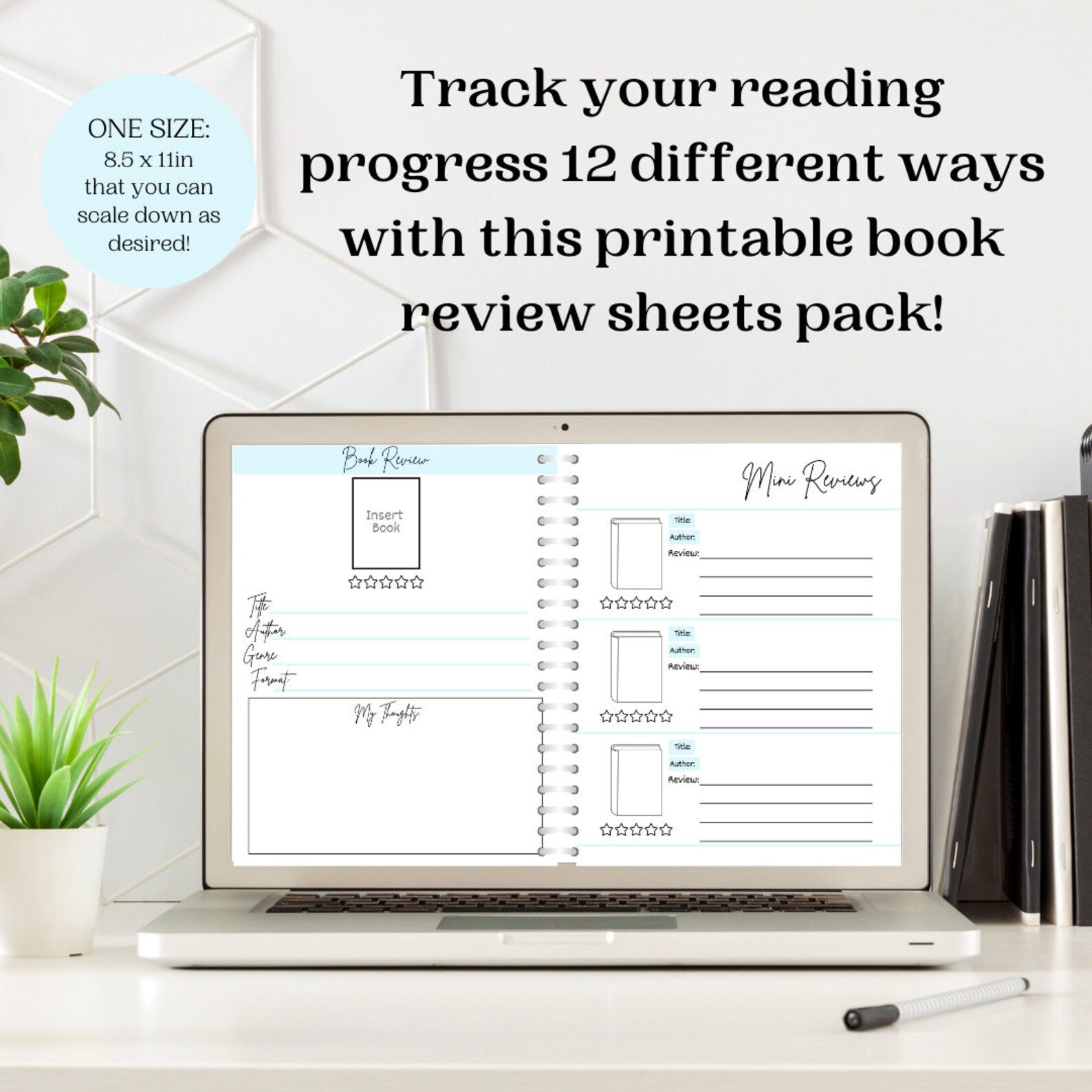 Book Review Sheets Printable | Reading Tracker Sheets | Easy Printable ...
