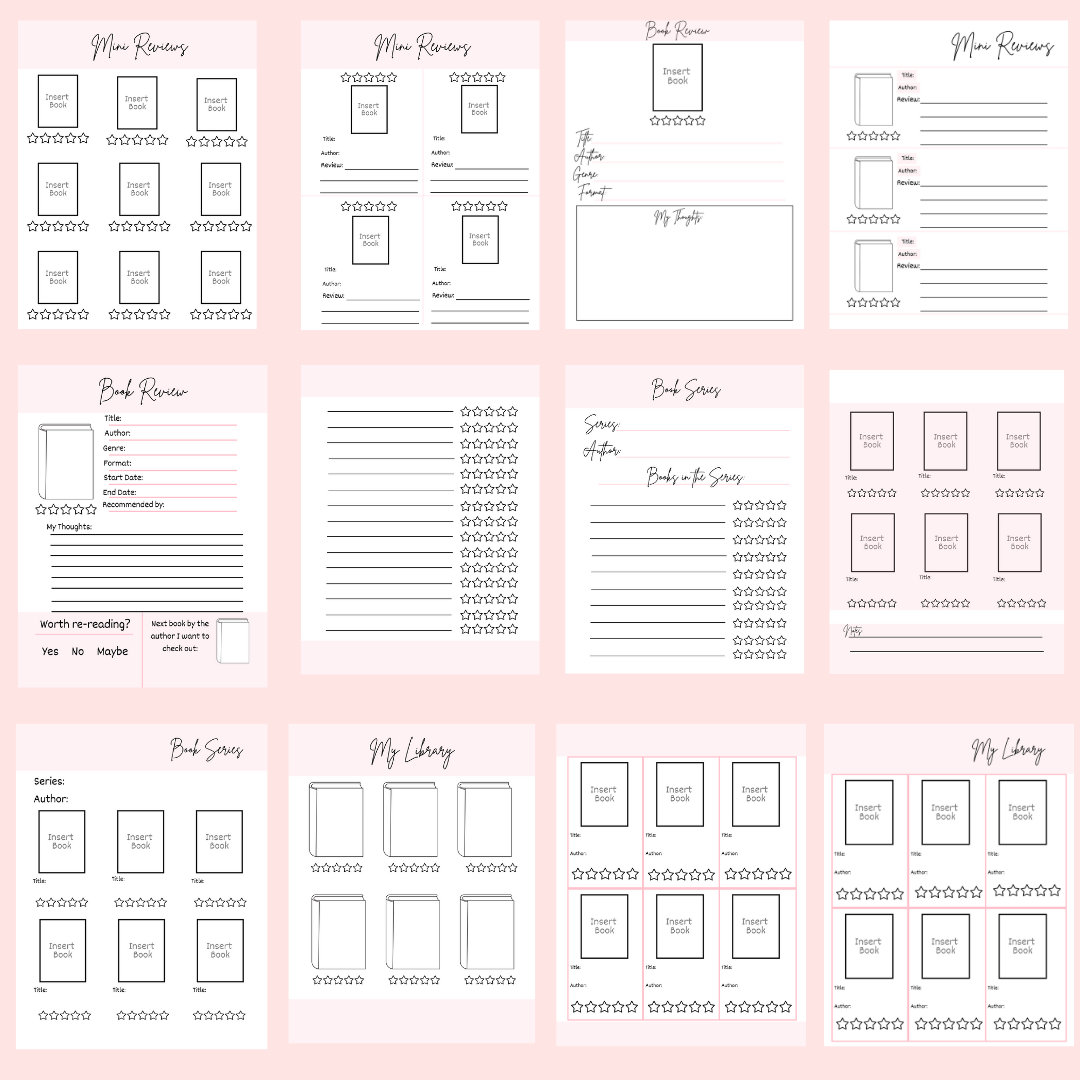 Book Review Sheets Printable | Reading Tracker Sheets | Easy Printable ...