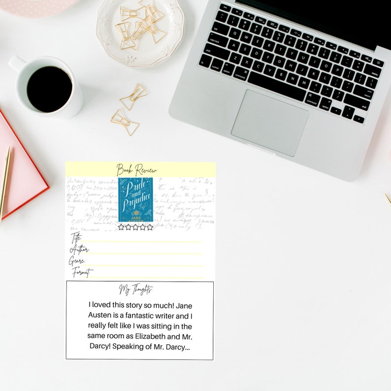Yellow Reading Journal Printable | Reading Tracker | Easy Printable ...