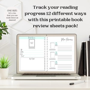 5 Book Review Sheets Bundle Printable | Reading Tracker Sheets | Easy ...