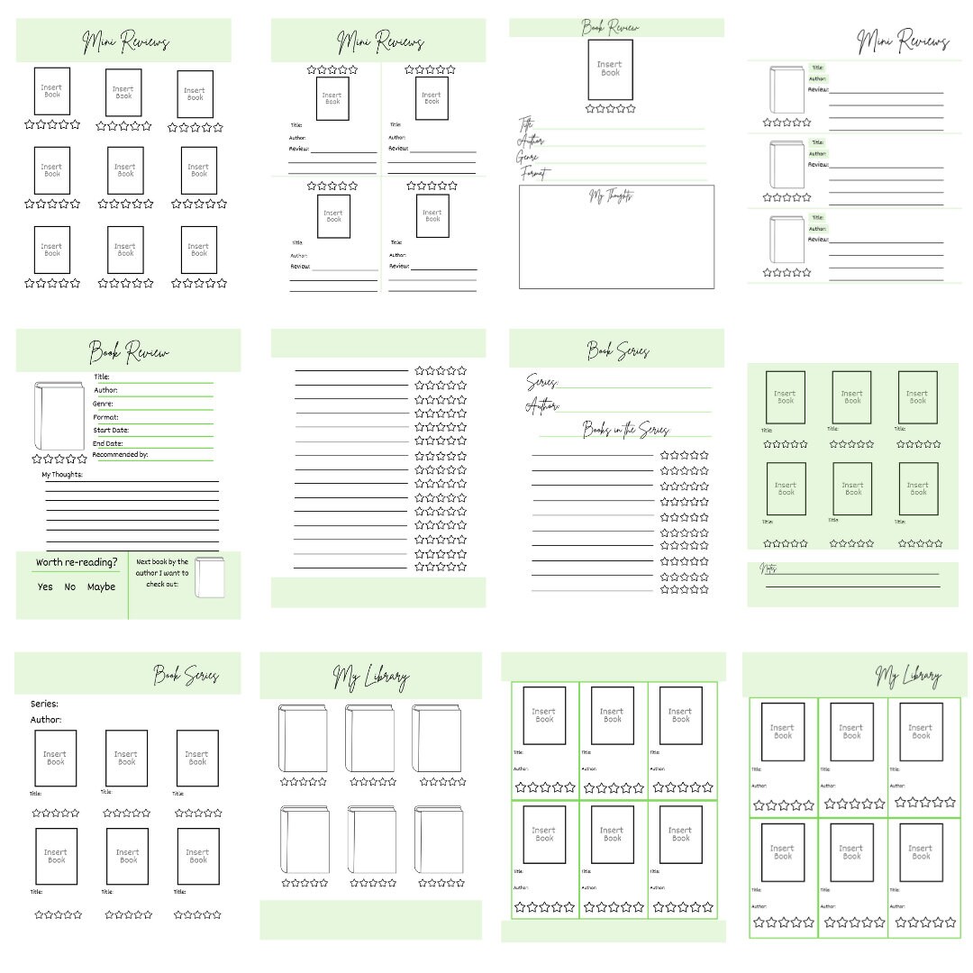 Book Review Sheets Printable Reading Tracker Sheets Easy Printable Book ...