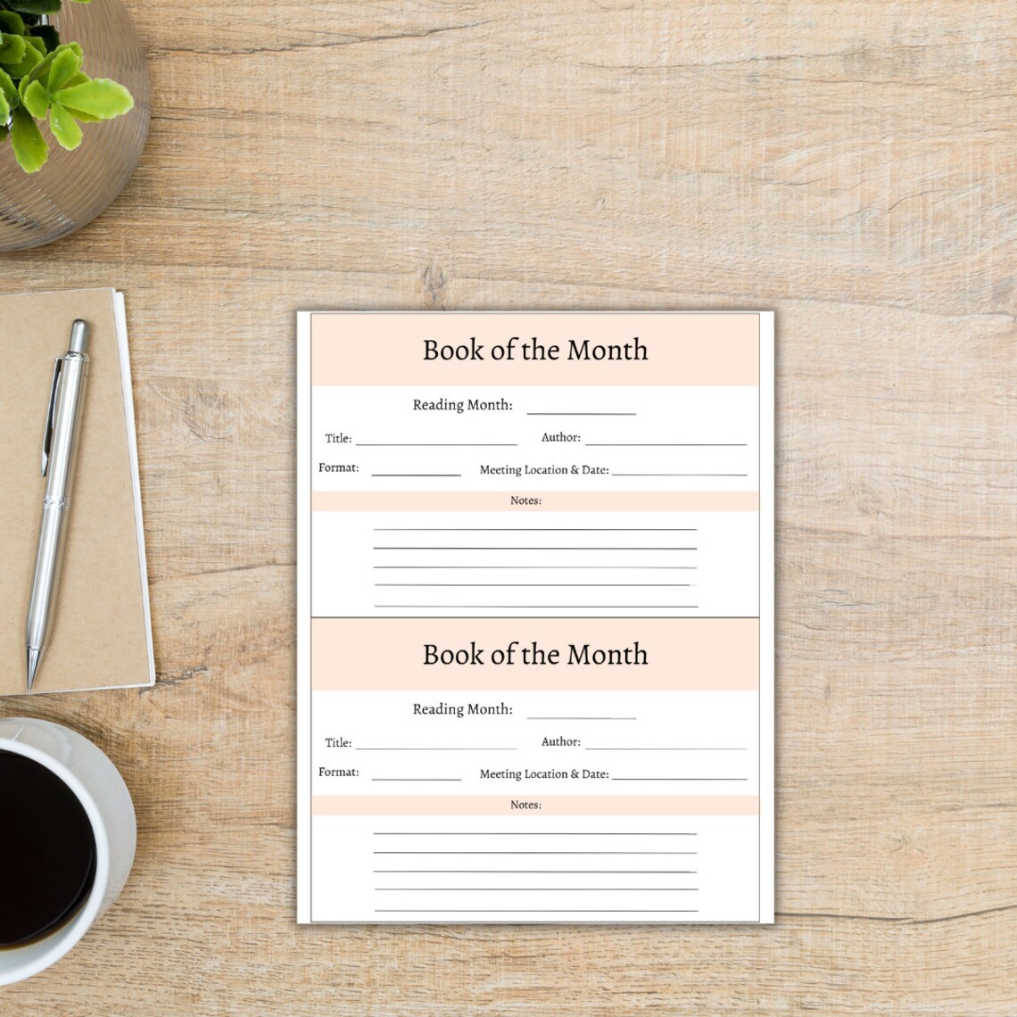 Book Club Sheets Printable Reading Tracker Sheets Easy Printable Book ...