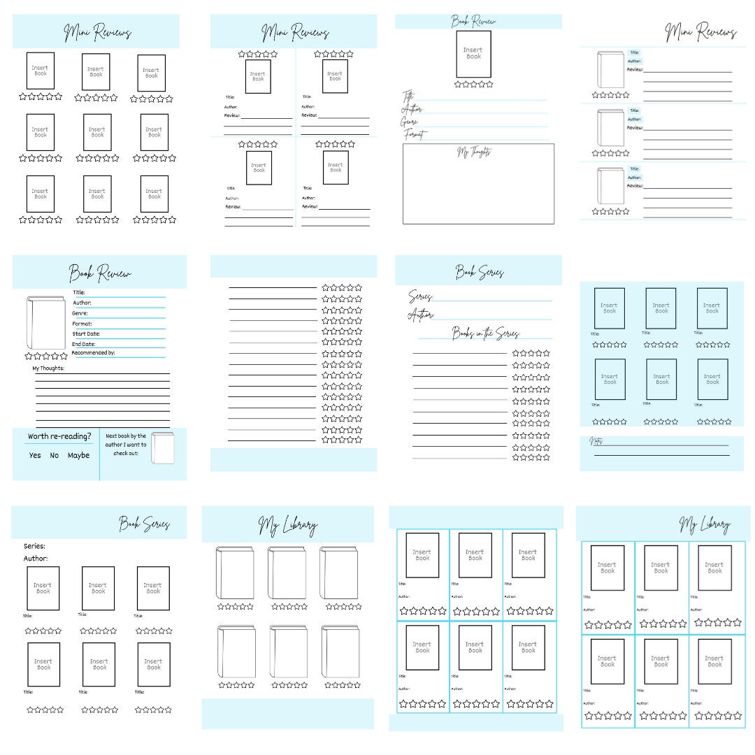 Book Review Sheets Printable | Reading Tracker Sheets | Easy Printable ...
