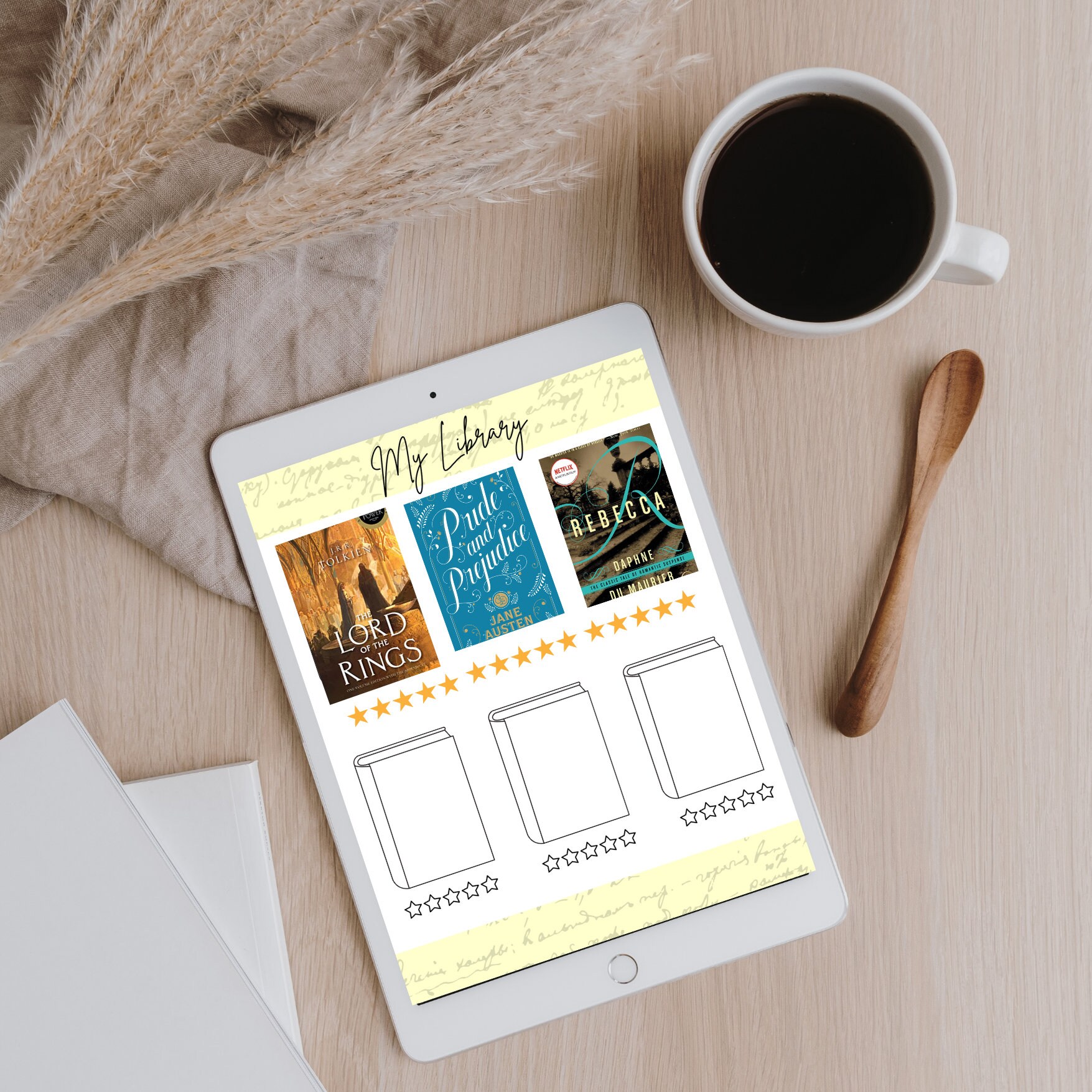 Yellow Reading Journal Printable | Reading Tracker | Easy Printable ...