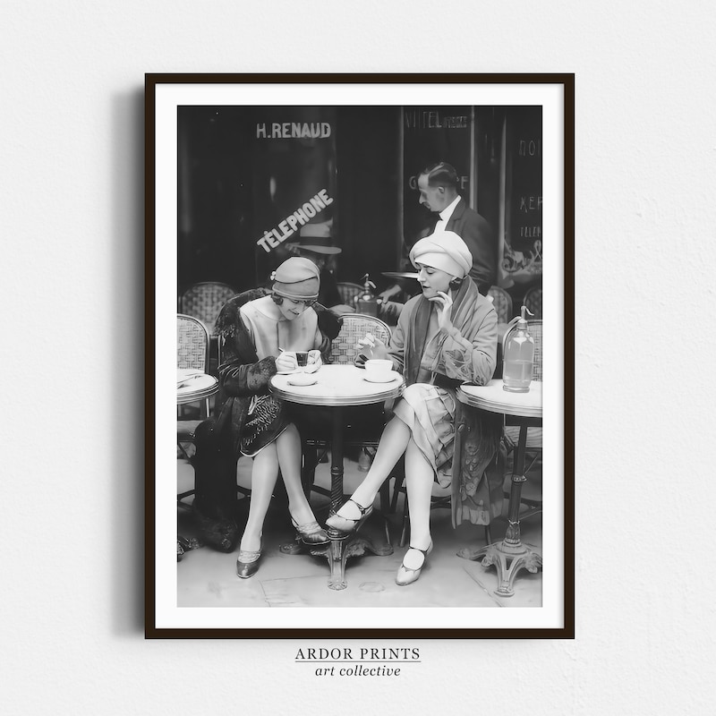 Framed French Cafe Print - Etsy