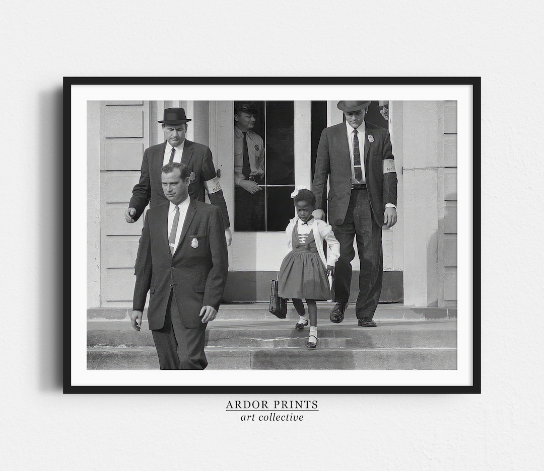 Ruby Bridges Wall Art: African American Black History Poster, Civil Rights Poster, Vintage ...