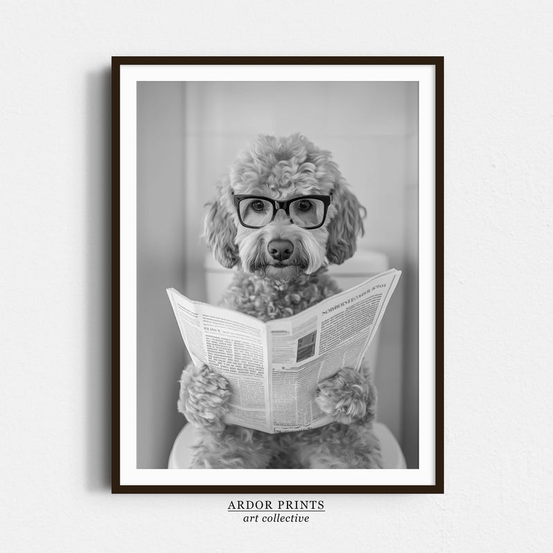 Goldendoodle Bathroom Signs - Etsy UK