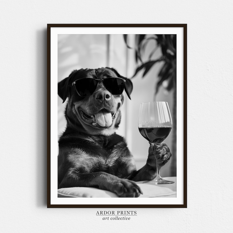 Funny Rottweiler Poster - Etsy