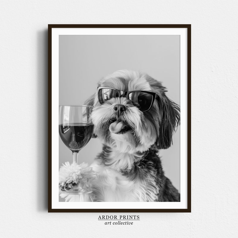 Shih Tzu Kitchen Poster - Etsy