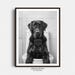 Black Labrador Toilet Print: Funny Bathroom Wall Art, Lab Poster ...