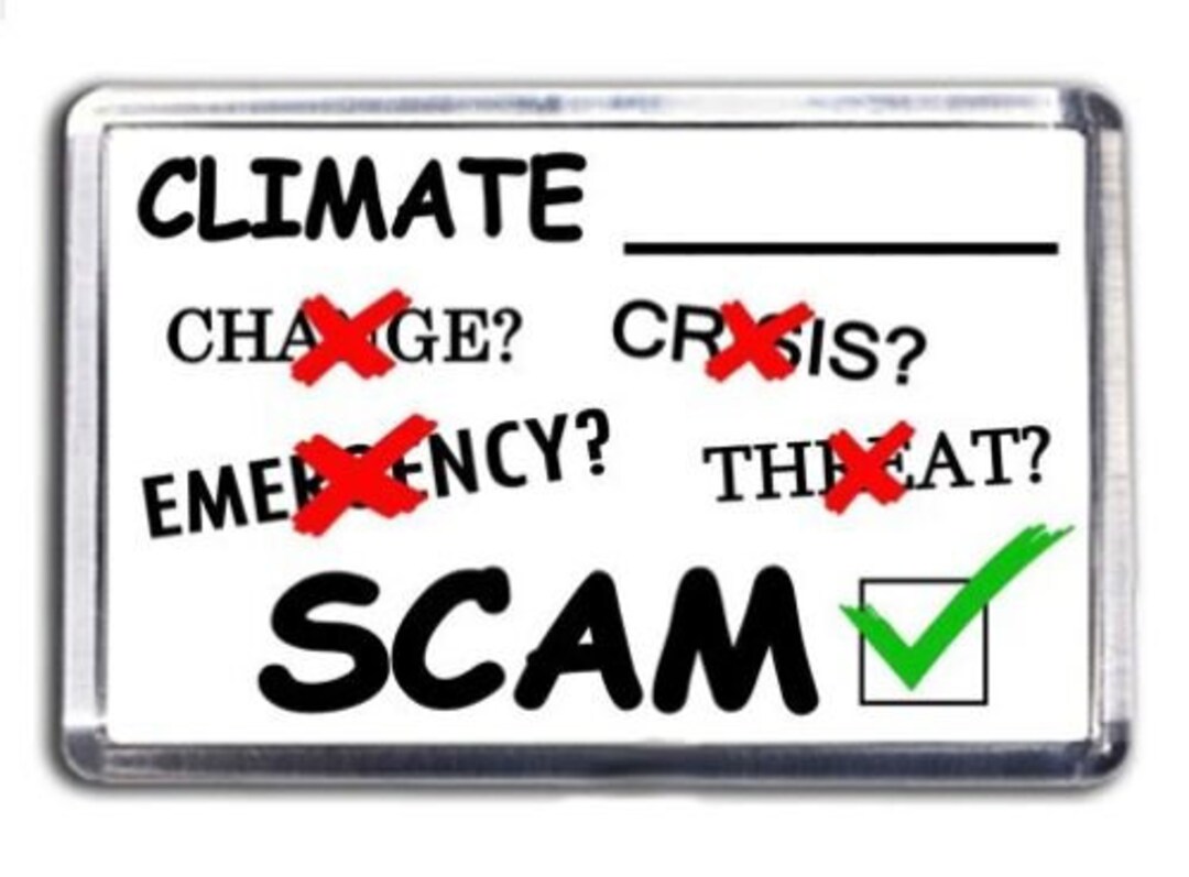 Climate Change Scam Anti Net Zero Fridge Magnet - Etsy
