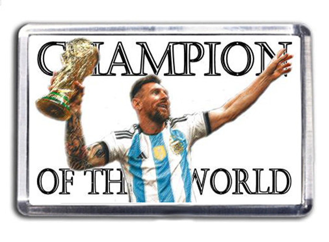 Lionel Messi Argentina World Cup Champions Fridge Magnet - Etsy