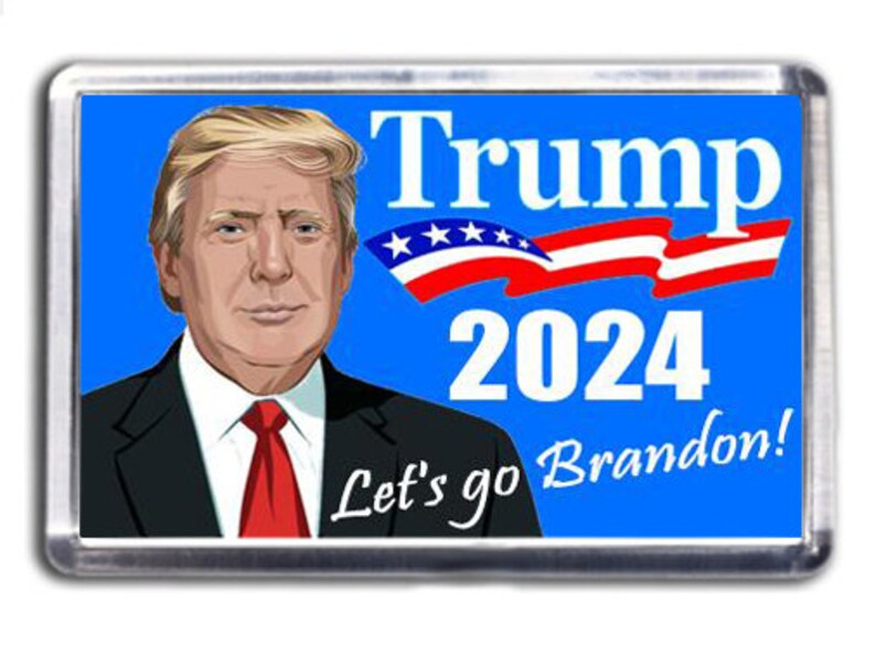 Donald Trump 2024 Let's Go Brandon Fridge Magnet - Etsy