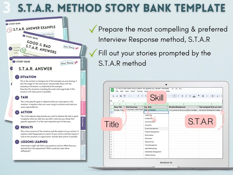Job Interview Prep & Application Tracker Bundle for Job Hunt Success ...